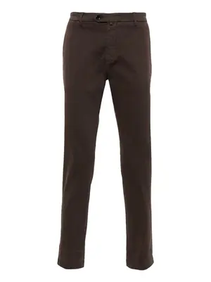 BRIGLIA 1949 Cotton Chino Trousers - Brown