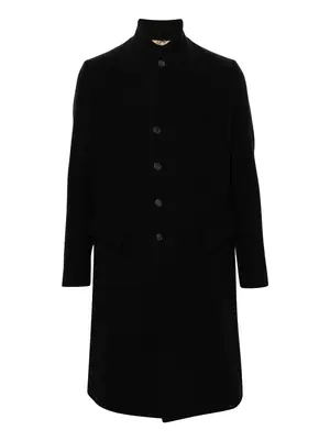 Masnada Felted Long Coat - Black