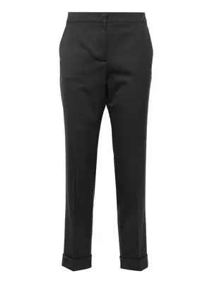 Etro Cropped Wool Trousers - Grey