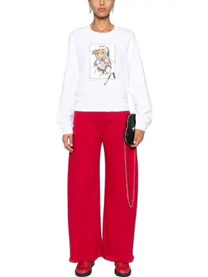 Moschino Teddy Bear-print Sweatshirt - White