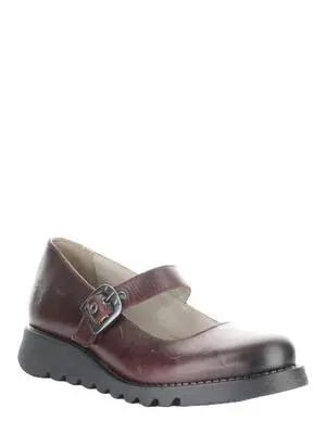 Fly London Samp Mary Jane Loafer - Wine