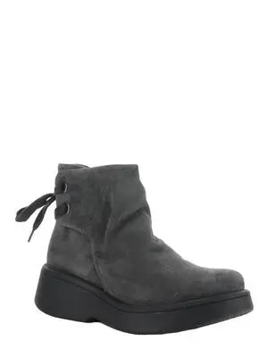 Fly London Mebs Bootie - 001 Diesel Oil Suede