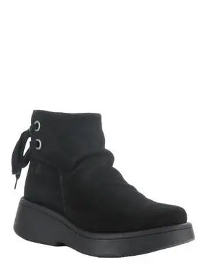 Fly London Mebs Bootie - 003 Black Oil Suede