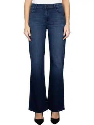 Fidelity Denim Katie High Rise Classic Flare Jeans - Piper Blue