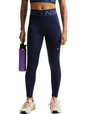 Nike Pro Sculpt High-waisted 7/8 Leggings - 410 Midnight Navy/white