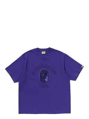 A BATHING APE Gothic College Relaxed Fit Tee Shirt - Purple
