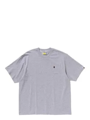 A BATHING APE One Point Relaxed Fit Tee Shirt Grey