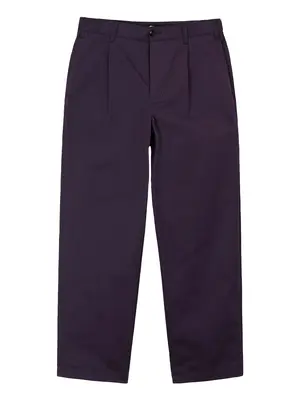 StÜssy Twill Volume Pleated Trousers - Purple