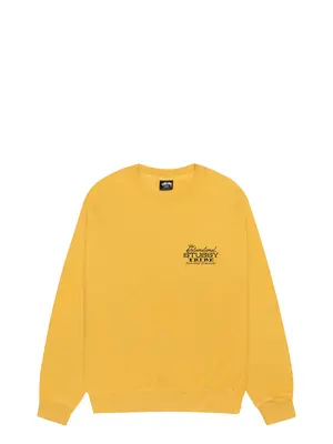 StÜssy Ist Crew Pigment Dyed 'honey - Yellow
