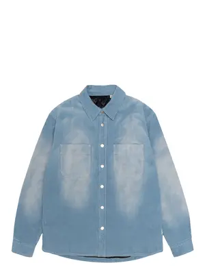 StÜssy Faded Corduroy Overshirt 'denim - Blue