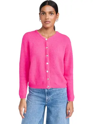American Vintage Vitow Cardigan - Rose Fluo Chine