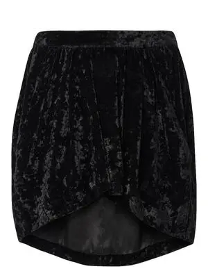 Isabel Marant Étoile Lashay Velvet Skirt - Black