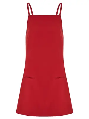 Staud Rhythm Mini Dress - Red