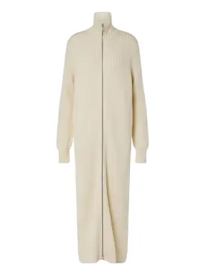 JIL SANDER Wool Cardigan - White