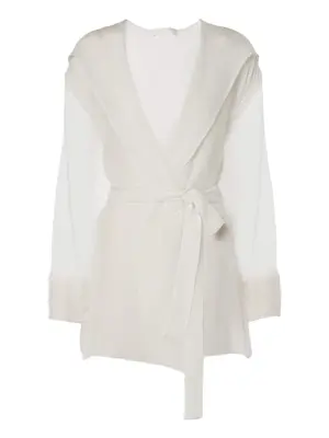 Max Mara Silk Chiffon Jacket - White