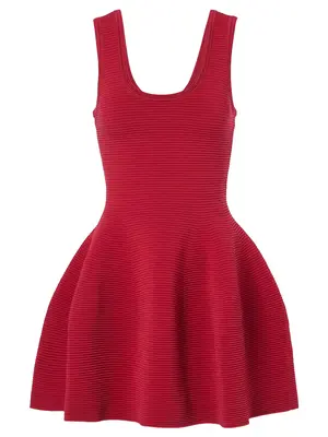Simkhai Larina Flared Minidress - Red