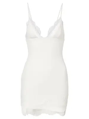DAVID KOMA David Koma Bridal Lace-Trimmed Minidress