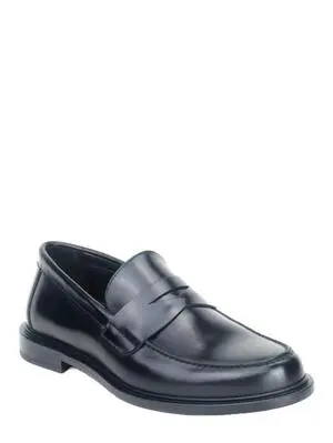 WARFIELD & GRAND Preeminent Penny Loafer - Black