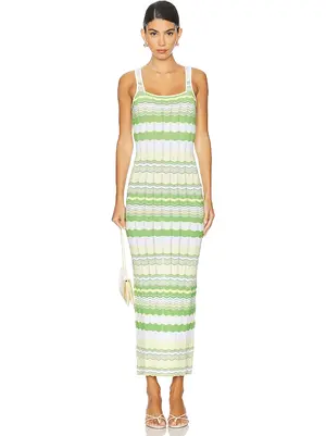 Tularosa Phila Maxi Dress - Green Multi