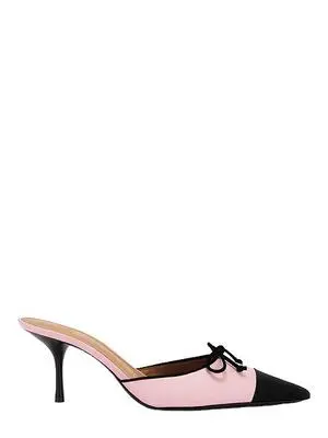 HELSA The Bow Mule - Pink & Black