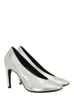 SERGIO ROSSI 90mm Arc Pumps - Silver