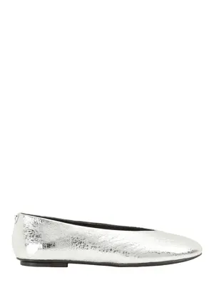 SERGIO ROSSI Arc Ballerina Shoes - Silver
