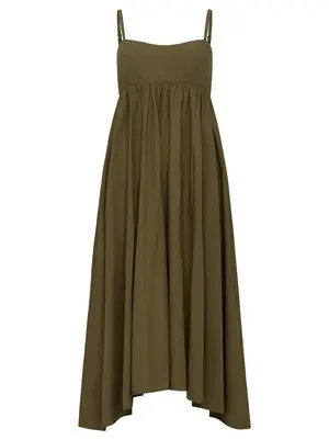 AZLEE Rachel Midi Dress - Green