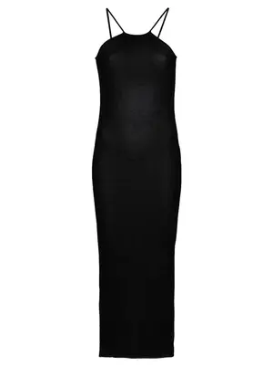 Rick Owens Scorpio Ribbed-knit Midi Dress - Black