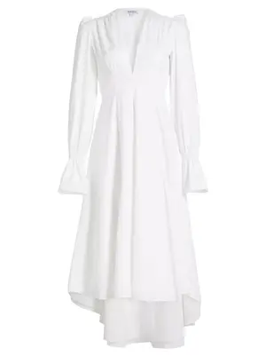 AZLEE Willow Midi Dress - White