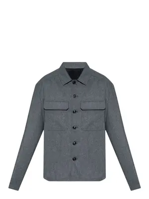 Moncler Cashmere-blend Shirt - Grey
