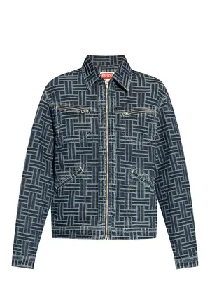 Kenzo Weave Denim Jacket - Blue