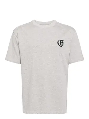 GROUND ZERO Logo-print Cotton T-shirt - Grey