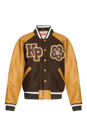 Kenzo Boke Flower Varsity Jacket - Brown