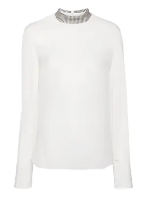 BRUNELLO CUCINELLI Brunello Cucinelli Monili-Detail Blouse