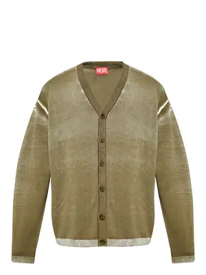 DIESEL® V-neck Cardigan - Green