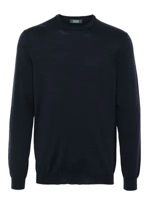 ZANONE Fine-knit Sweater - Blue