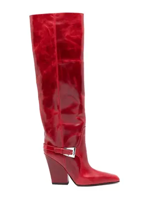 Paris Texas 100mm Jane Boots - Red
