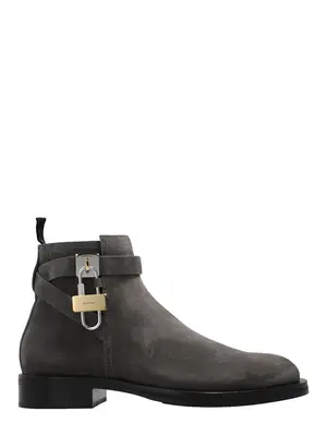 Givenchy Givenchy Lock Ankle Boots Grey