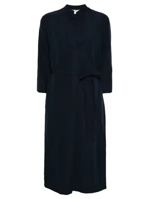 Vince Band-collar Midi Dress - Blue