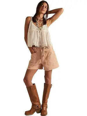 Free People We The Free Moxie Denim Shorts Blushing