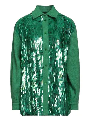 Pinko Shirt In Cotton, Polyester, And Acrylic - Green