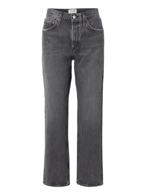 AGOLDE Valen Mid-rise Straight-leg Jeans - Gray