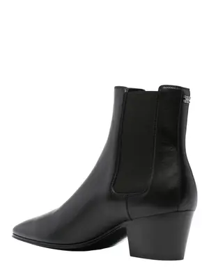 Casadei 50mm Leather Boots - Black