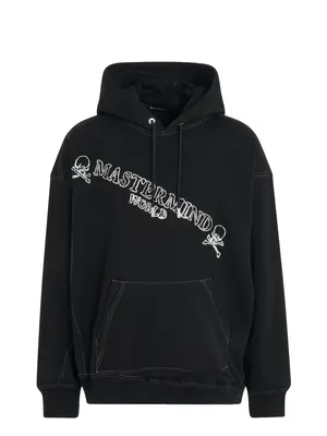 MASTERMIND WORLD Printed Cotton Hoodie - Black