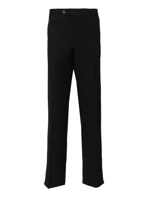 LANVIN Pressed-crease Wool Trousers - Grey
