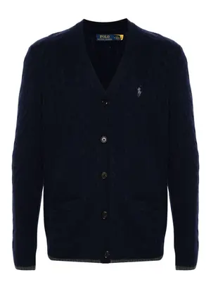 Polo Ralph Lauren Pony-embroidered Cardigan - Blue