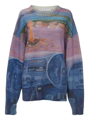 JW Anderson Printed Jumper - Blue