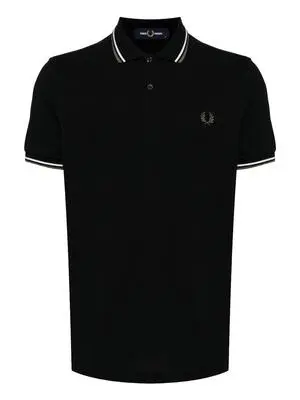 Fred Perry Twin Tipped Polo Shirt - Black