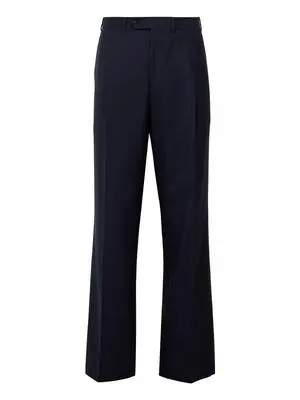 SAMAN AMEL Amo Wide-leg Suit Trousers - Blue