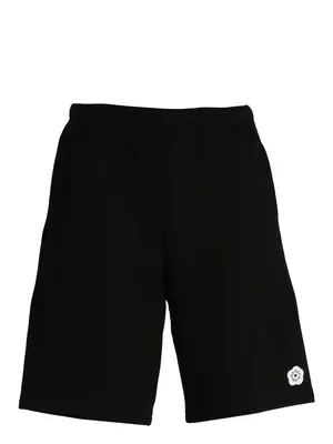 Kenzo Boke Flower 2.0-appliqué Shorts - Black